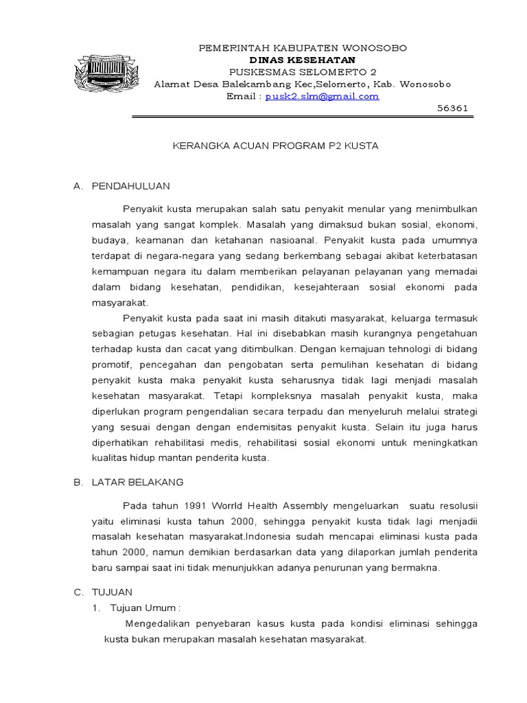 Kak Program Pe Kusta New | PDF