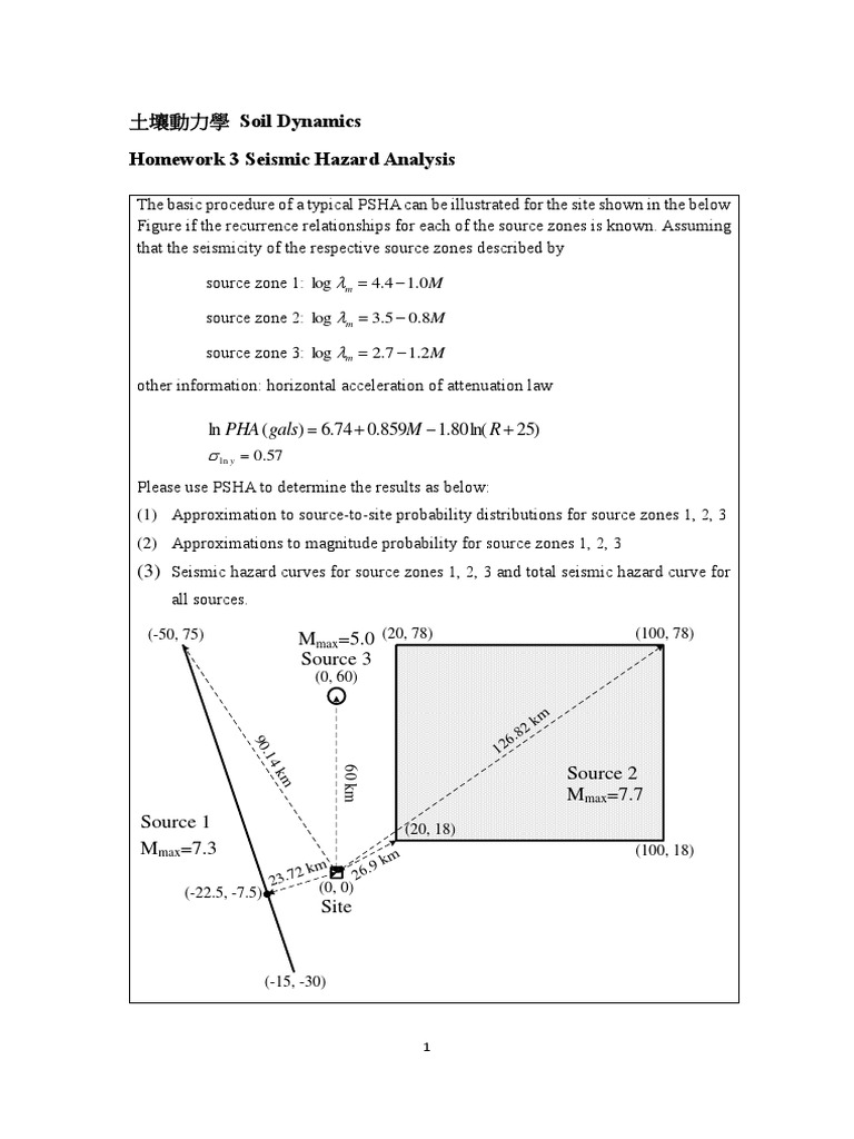 HW3 Seismic Hazard Analysis | PDF