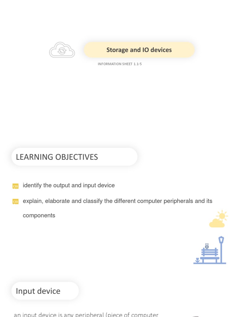 1.1 5 Storage I O Device PDF | PDF | Computer Data Storage | Byte