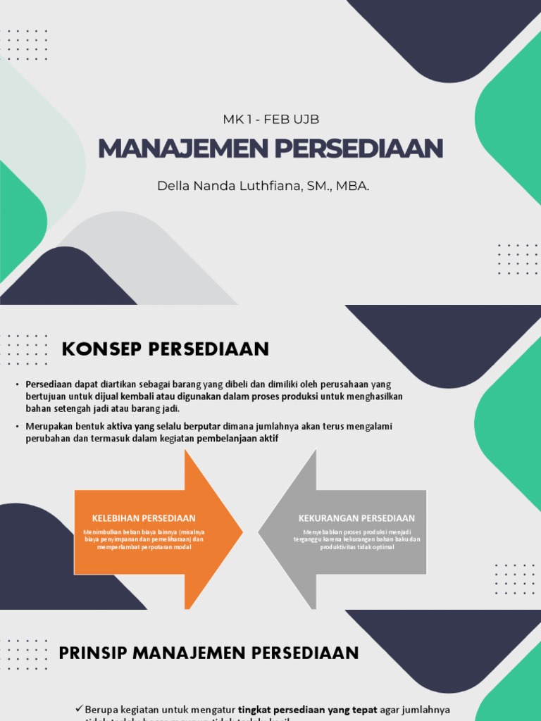 4 - Manajemen Persediaan | PDF