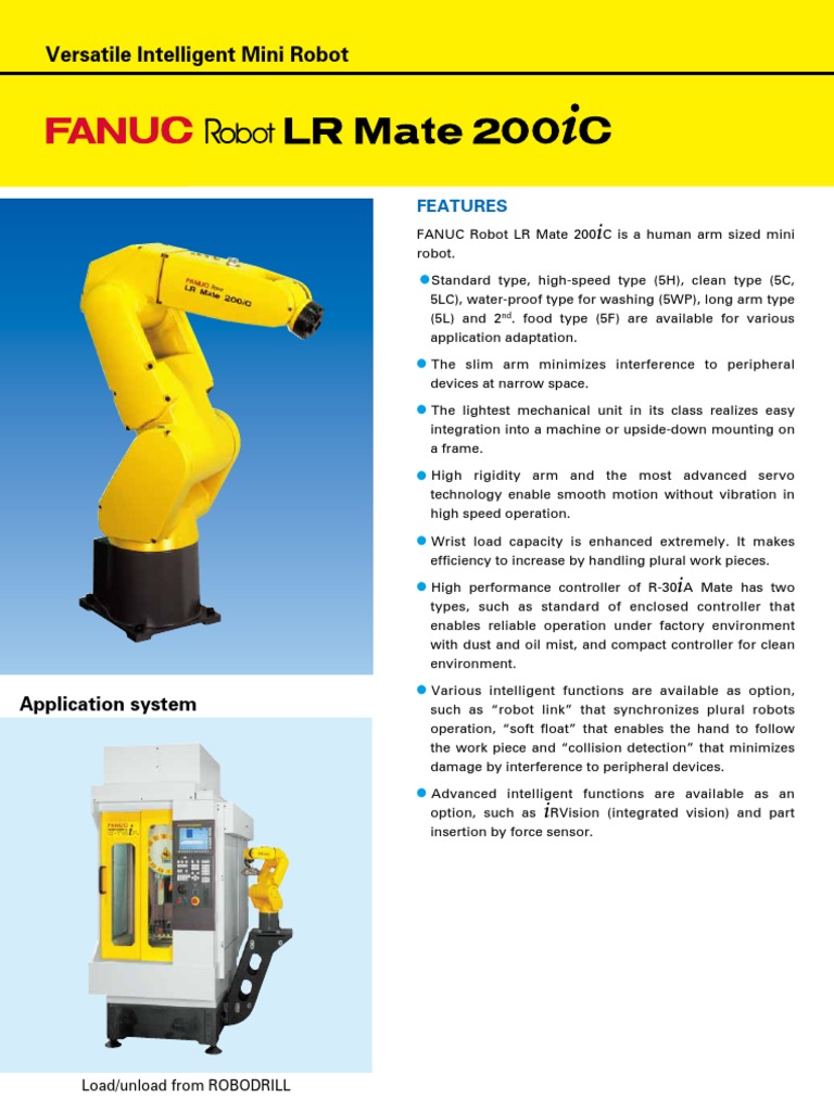 LRMate200iC (E) v04 S PDF | PDF | Robot | Robotics LRMate200iC (E) v04 S PDF | PDF | Robot | Robotics
