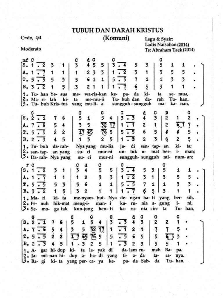 Tubuh Dan Darah Kristus PDF | PDF