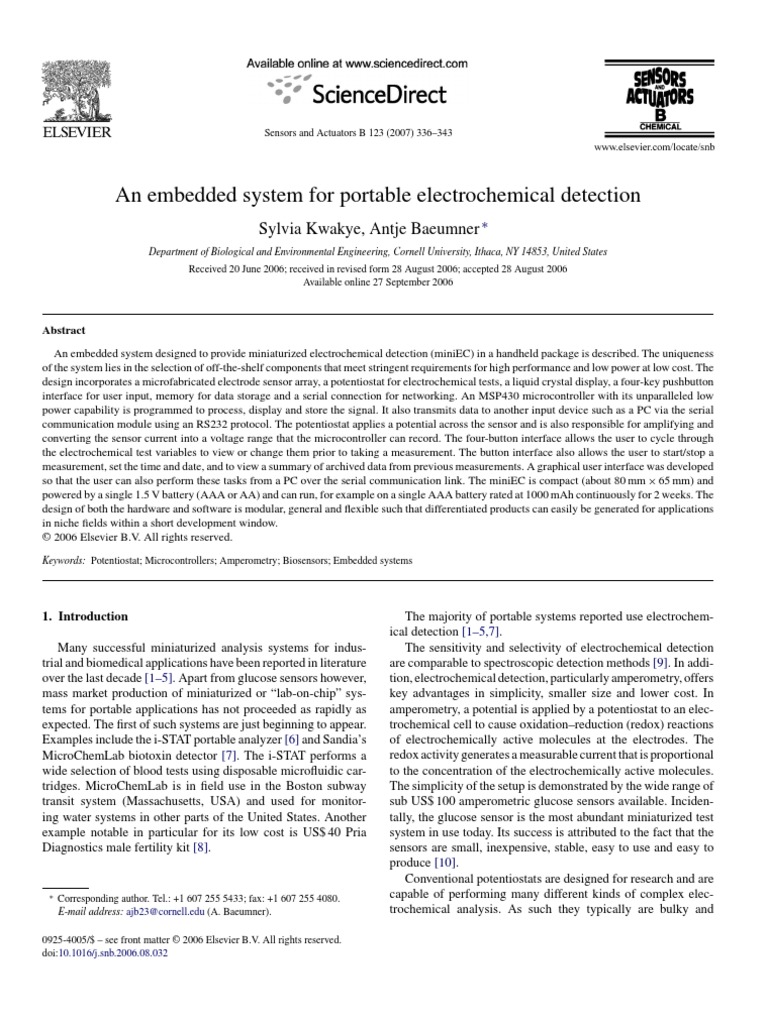 Potentiostat1 PDF | PDF | Microcontroller | Operational Amplifier