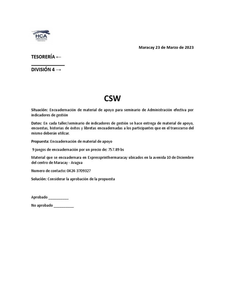 CSW Encuadernado | PDF