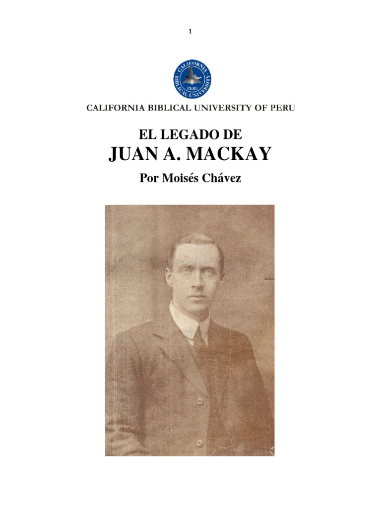 Chávez, M. El Legado de Juan A. Mackay | PDF | protestantismo | Jesús