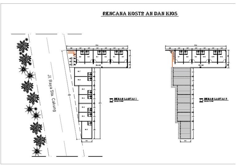 Denah Kost dan Kios | PDF