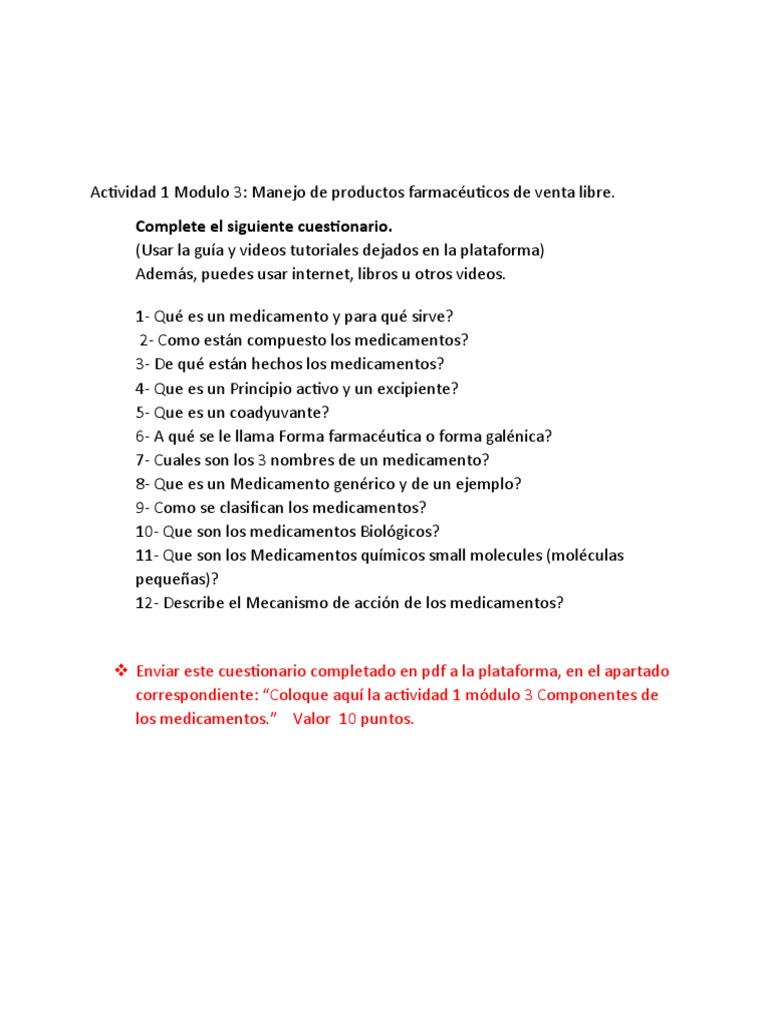 Actividad 1 Modulo 3 | PDF