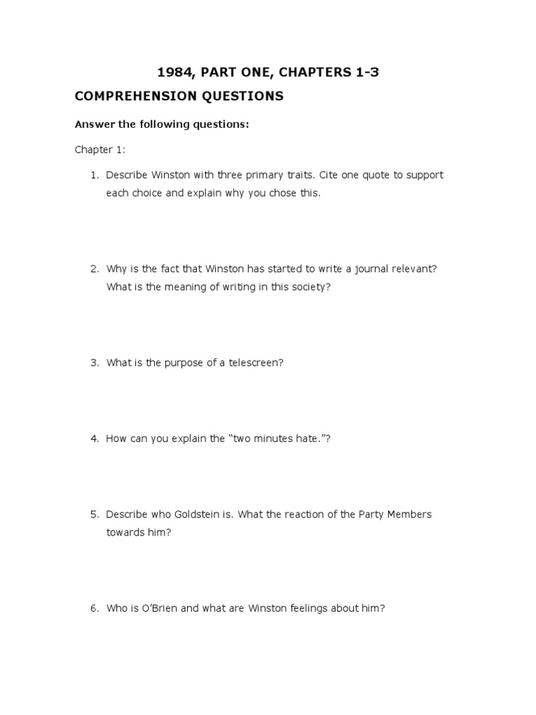 Lit 4 Student Guide Questions Part 1 CHP 1 2 3 | PDF Lit 4 Student Guide Questions Part 1 CHP 1 2 3 | PDF