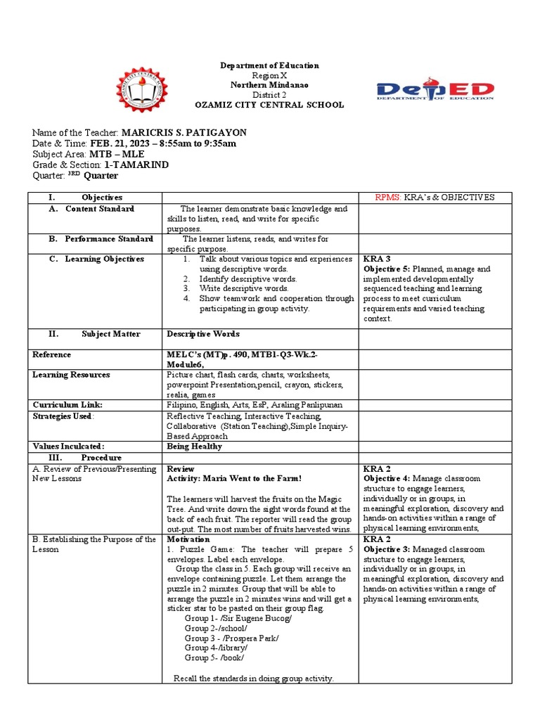Ta Teaching-Mtb Mle | PDF