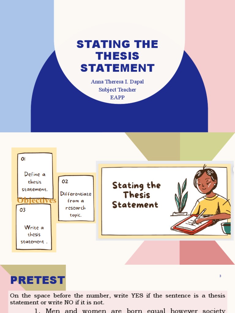 Stating Thesis Statement | PDF | Cannabis (Drug)