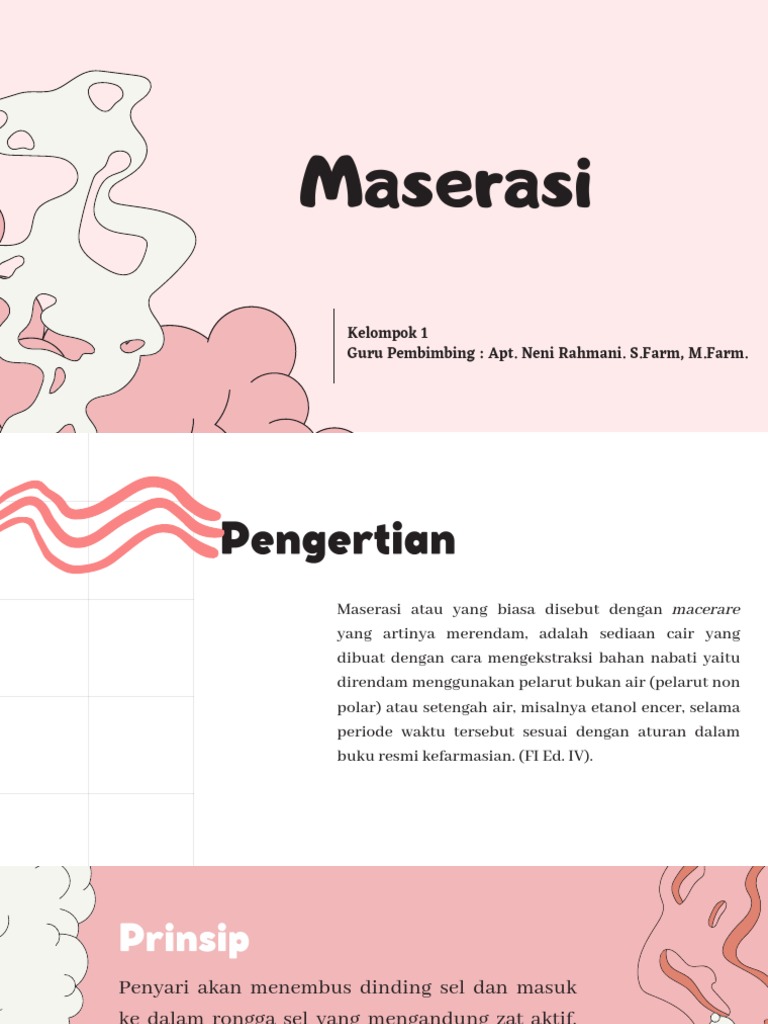 Proses Maserasi dalam Farmasi | PDF