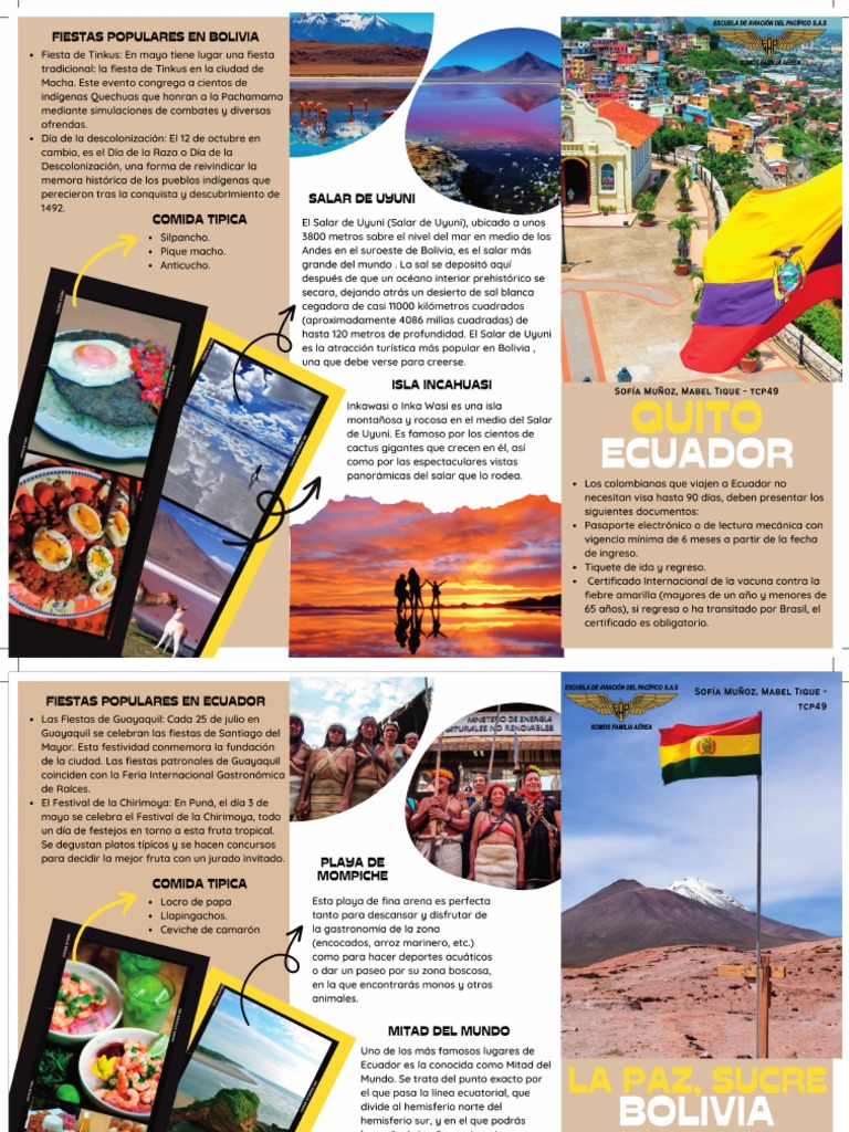 Folleto Ecuador Bolivia PDF | PDF