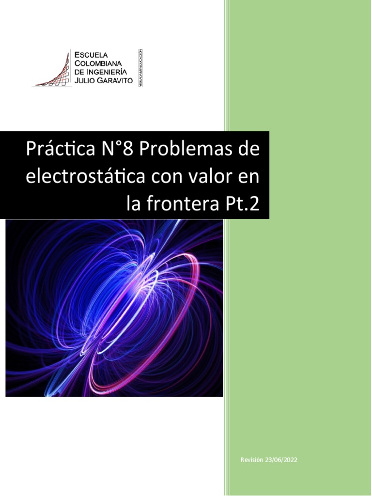 Práctica N°8 Problemas de Electrostática Con Valor en La Frontera Pt. 2 | PDF | Ecuaciones ...