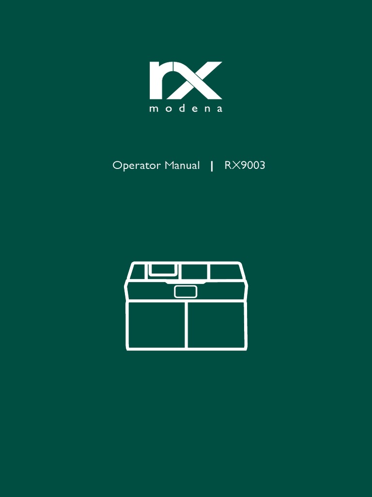 Rx Modena Operator Manual Pdf Computer Keyboard Assay