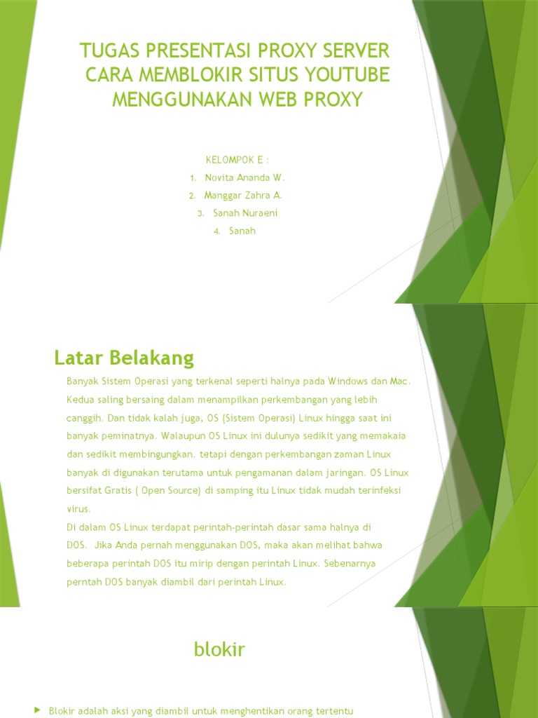 Tugas Presentasi Proxy Server | PDF