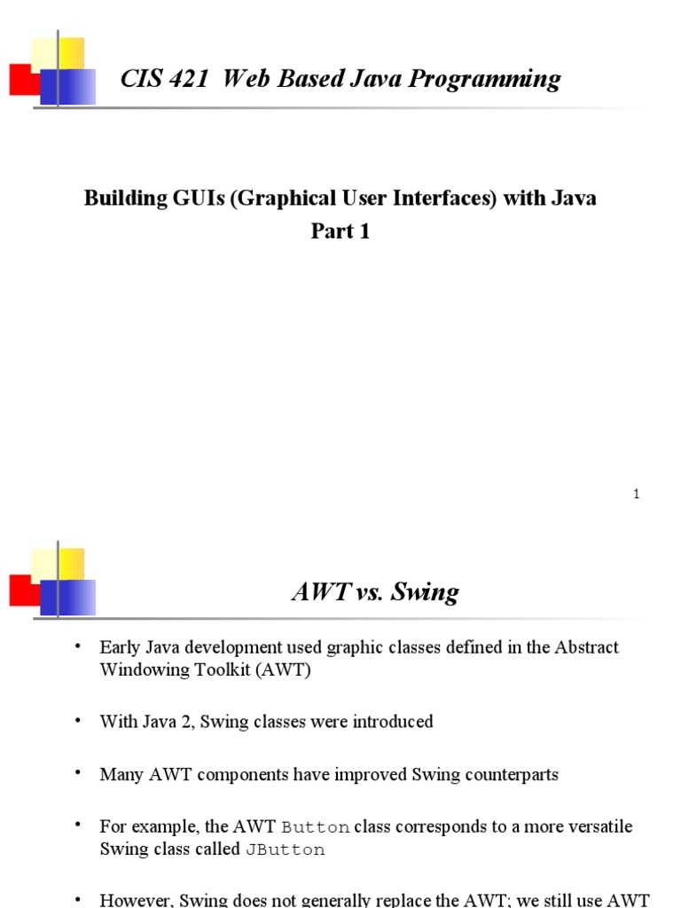 03 Gui | PDF | Programming Paradigms | Human–Computer Interaction