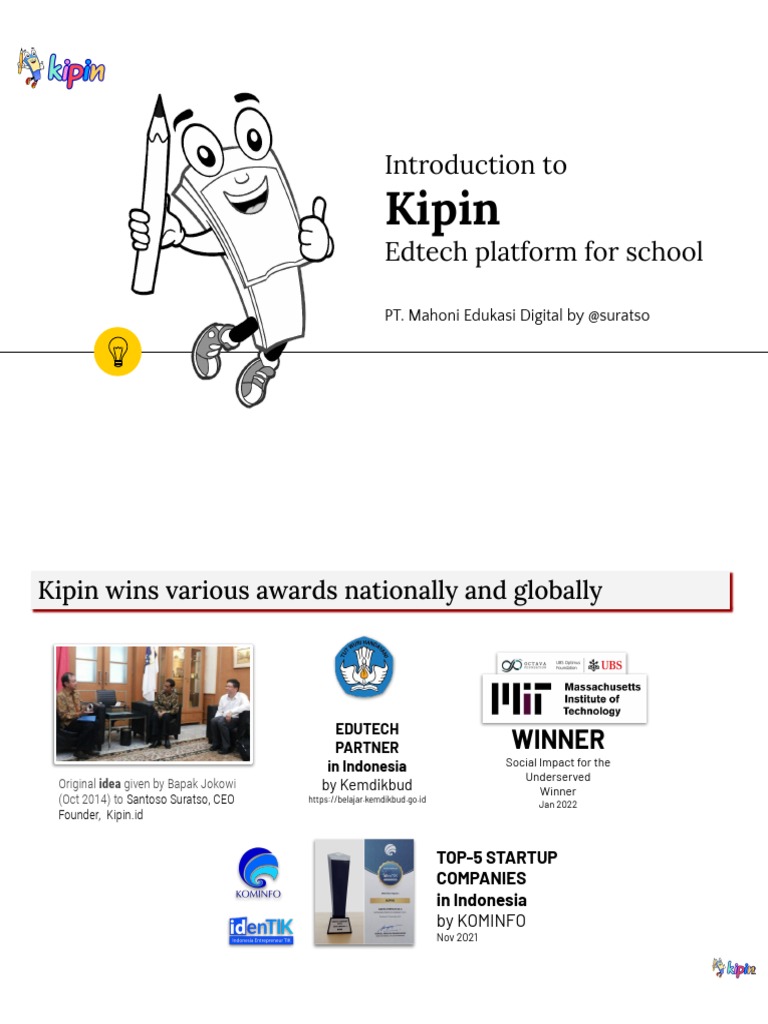 Kipin: Transforming EdTech in Indonesia | PDF | Internet | Educational ...