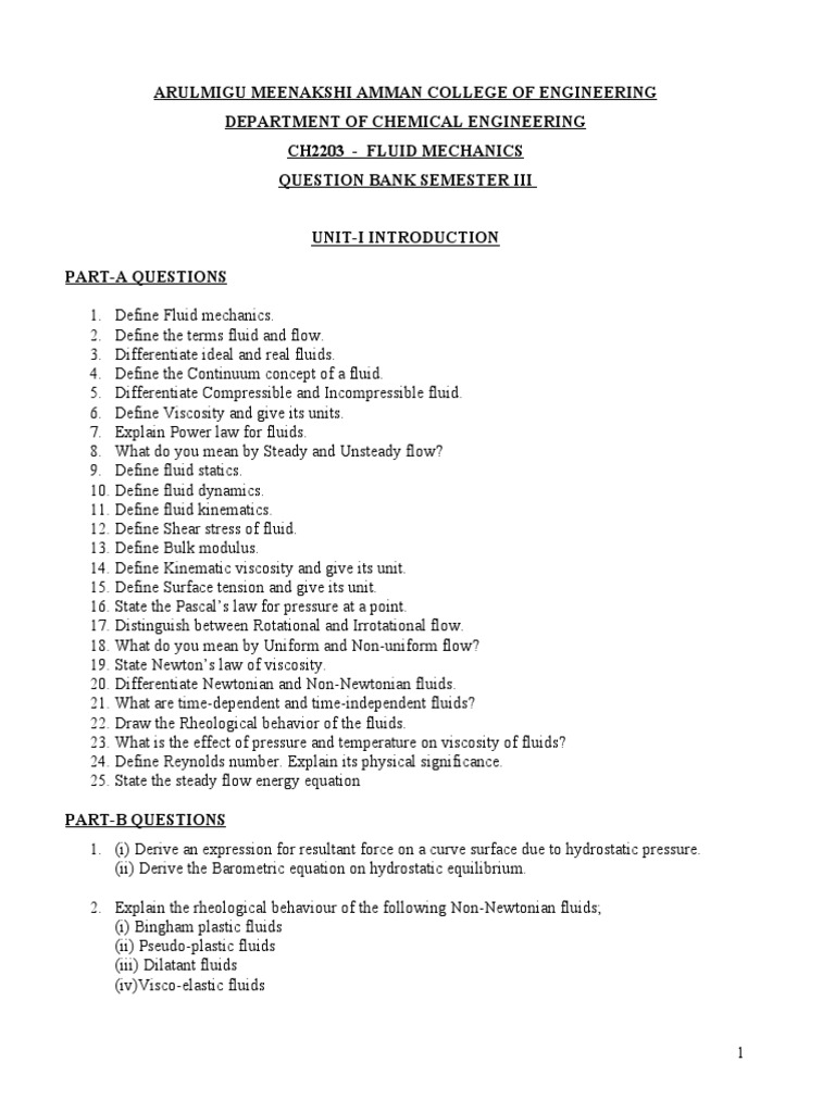 Question Papers 2011 | PDF | Fluid Mechanics | Fluid Dynamics