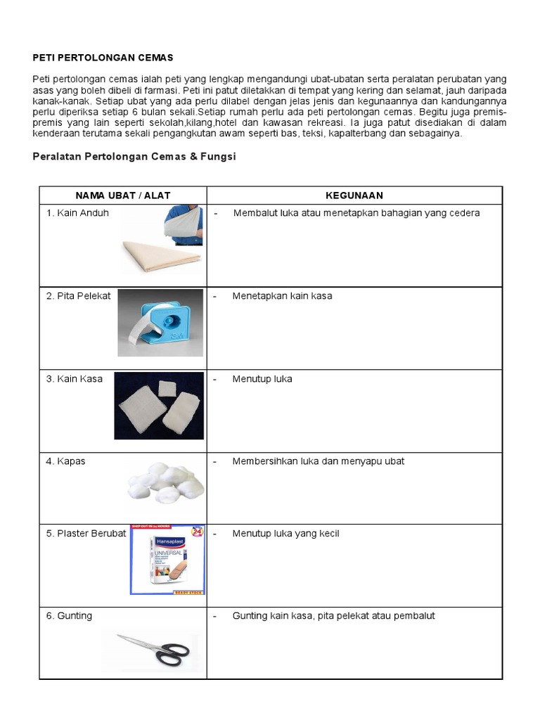 Peti Pertolongan Cemas | PDF