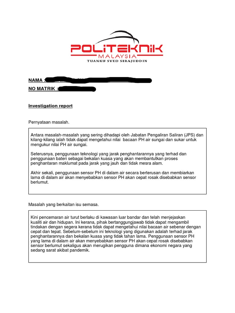 Investigation Report | PDF