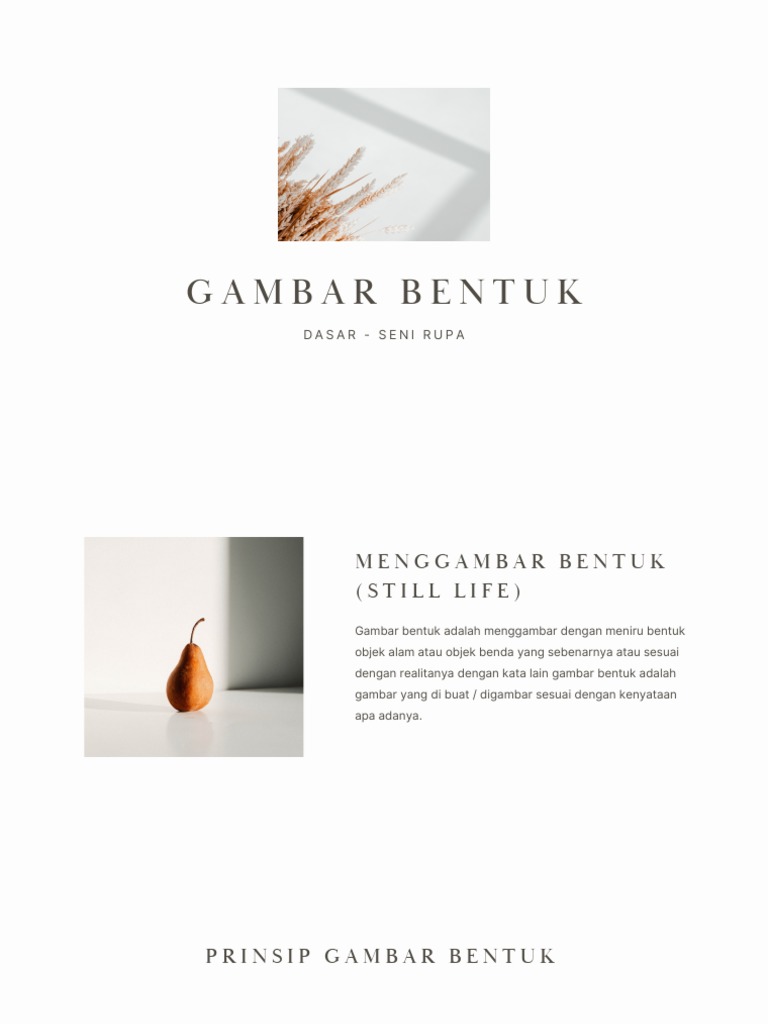 Gambar Bentuk - Seni Rupa Kelas 10_3 | PDF