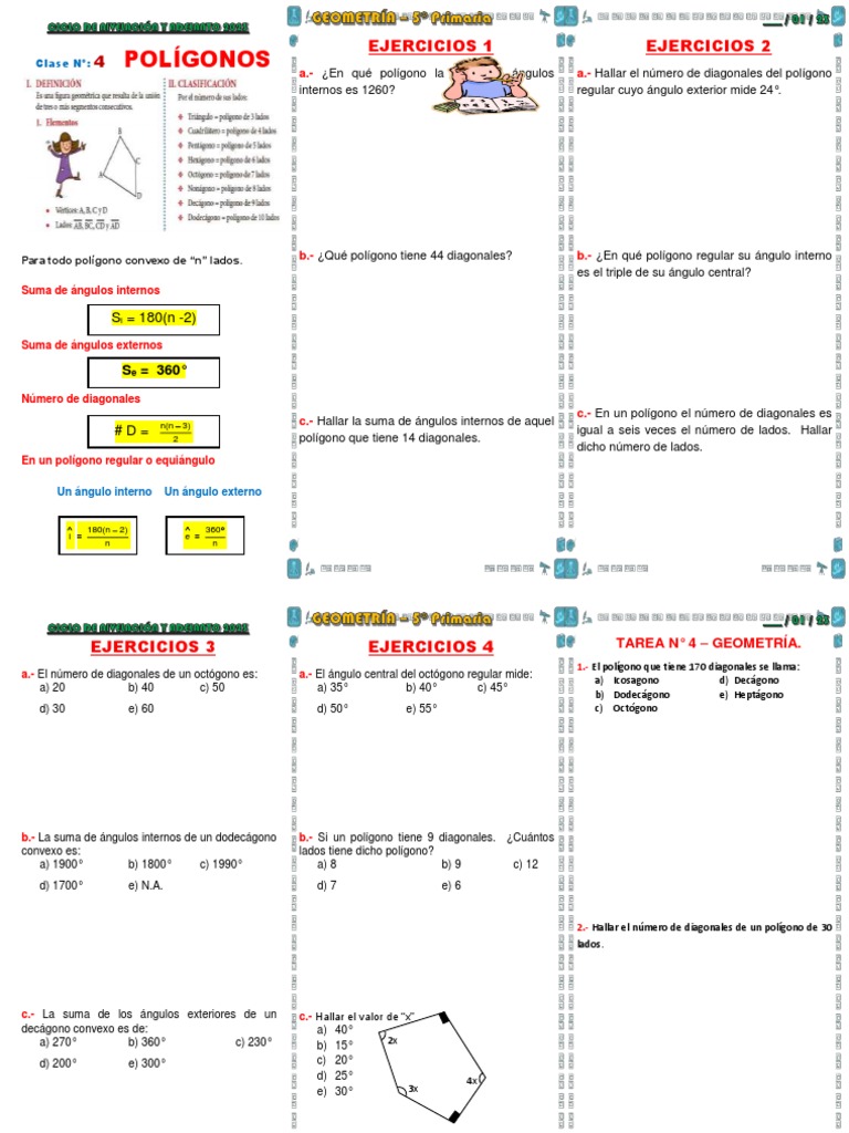 Clase 5 Geom 5° Prim PDF | Descargar gratis PDF | Geometría Convexa | Geometria clasica