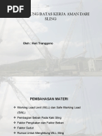 Perhitungan Kekuatan Sling Dan Beban Pada Lifting Plan | PDF