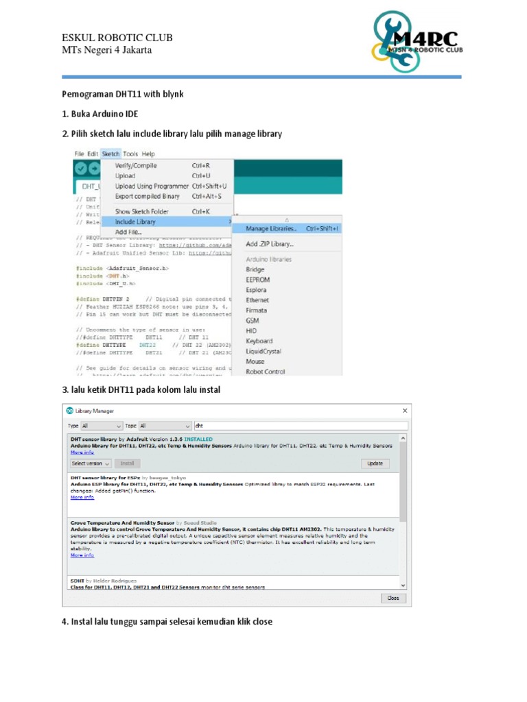 Pemrograman DHT11 dengan Blynk | PDF | Komputer