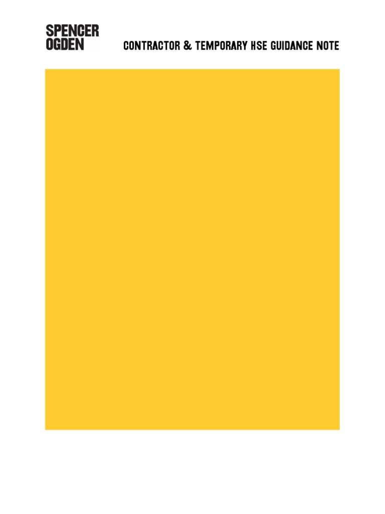 APAC - HSE Guidance Note PDF | Download Free PDF | Personal Protective ...