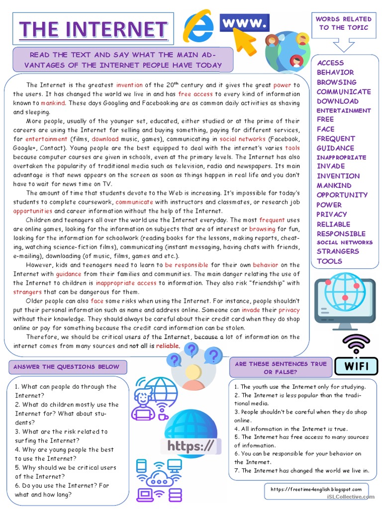 Mass Media. The Internet. | PDF | Internet | Social Networking Service