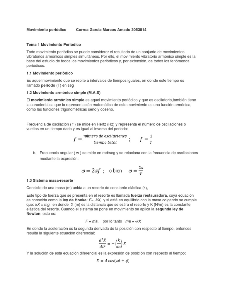 Movimiento Periódico Correa Garcia Marcos Amado 3053814 | PDF ...