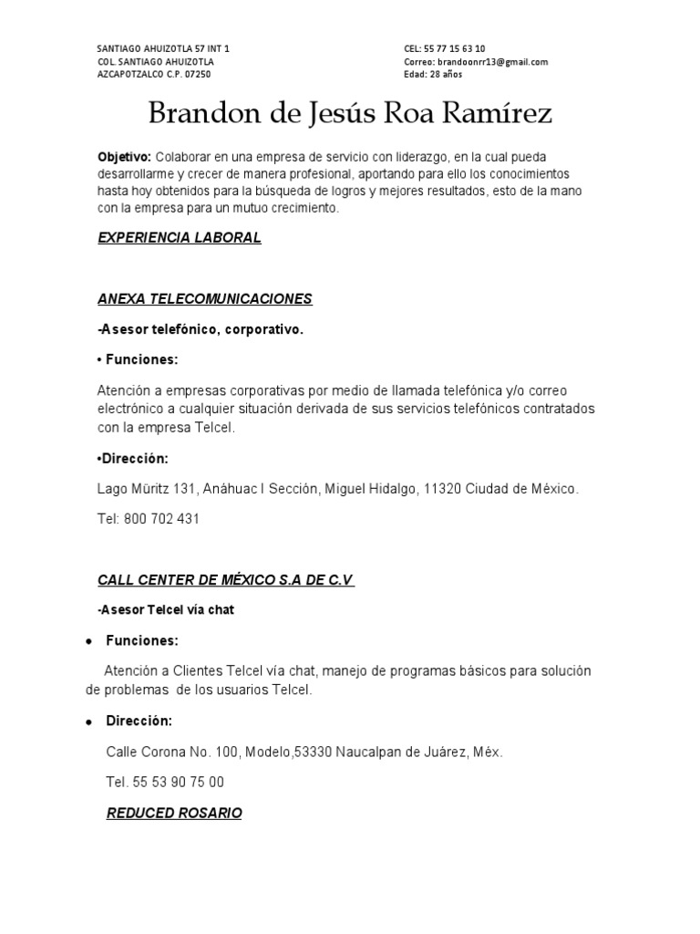 Copia de CURRICULUM VITAE OSVALDO ROA Ortega 123 | PDF | México ... Copia de CURRICULUM VITAE OSVALDO ROA Ortega 123 | PDF | México ...
