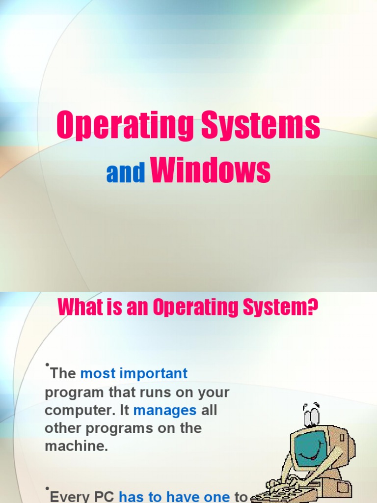 Operating Systems: Windows | PDF | Random Access Memory | Operating System