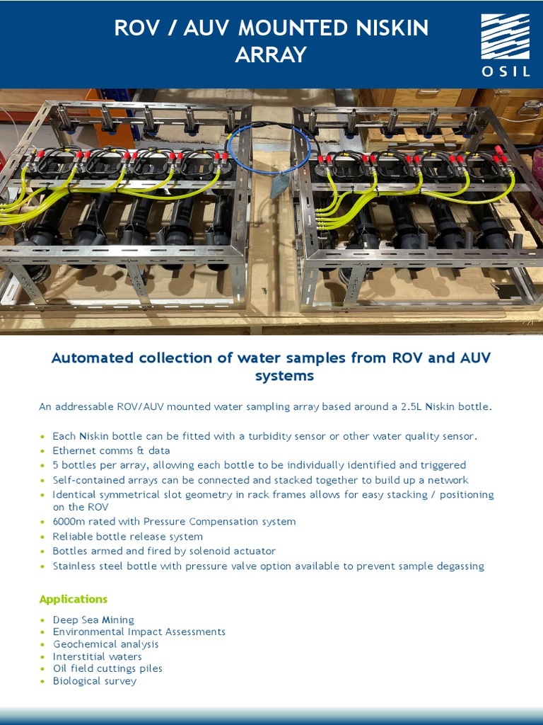 OSIL ROV Mounted Niskin Array 2022 | PDF