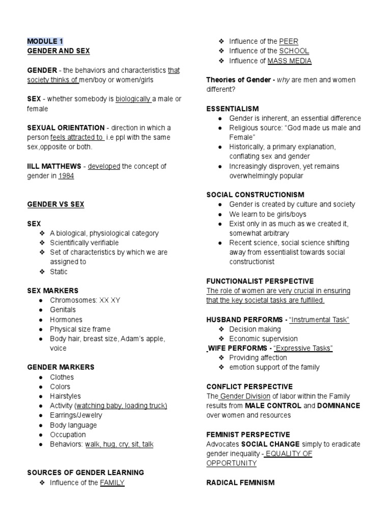 Ge Elec 2 - Gender and Society Reviewer - 015506 | PDF | Menstrual Cycle | Reproductive System