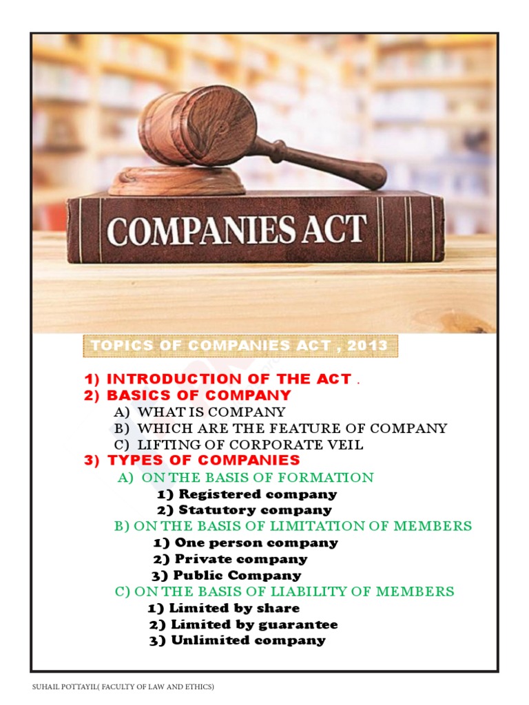 Overview of Companies Act, 2013 | PDF | Preferred Stock | Stocks