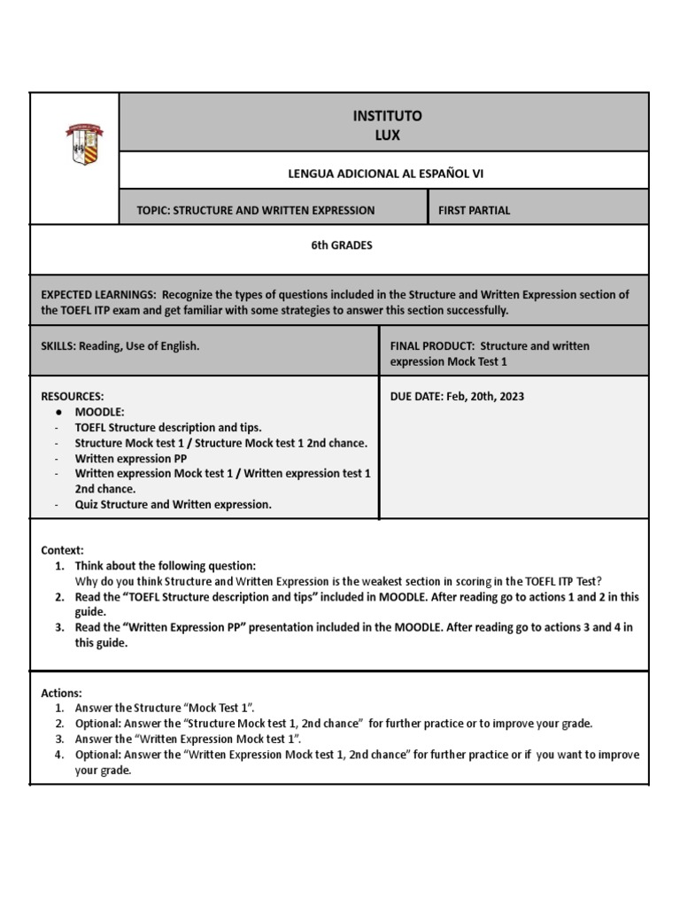 TOEFL GUIDE 3 Structure and Written Expression | PDF
