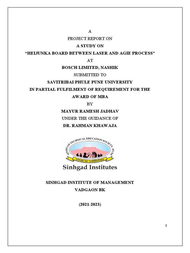 Mayur SIP Reeport | PDF | Fuel Injection | Diesel Engine