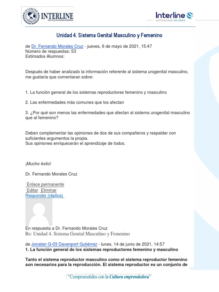 Anatomía Debate U4 Pdf Reproducción Especialidades Medicas