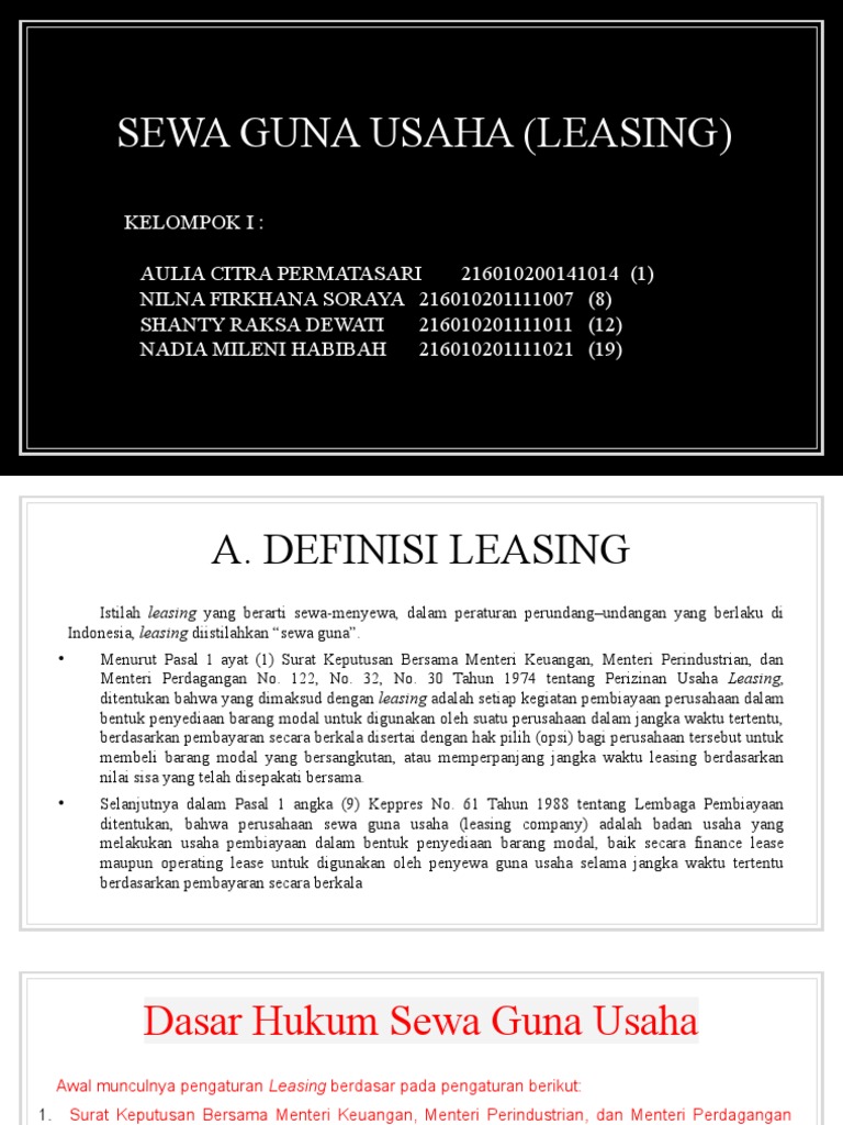 Leasing | PDF