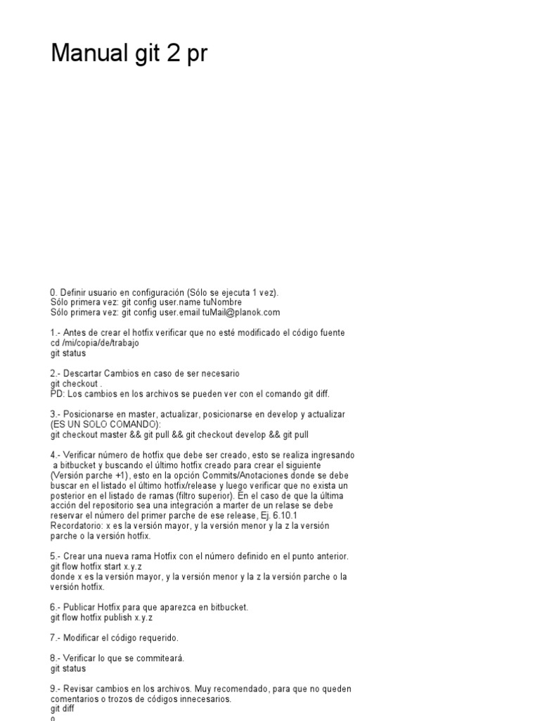 Manual Git 2 PR | PDF