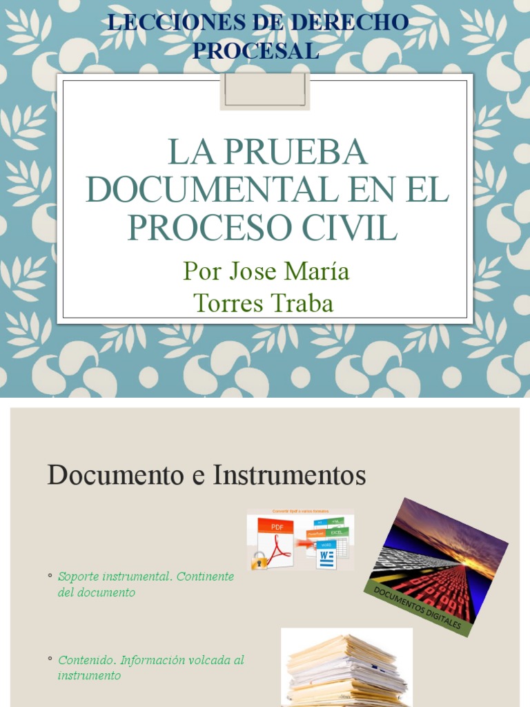 Prueba Documental | PDF