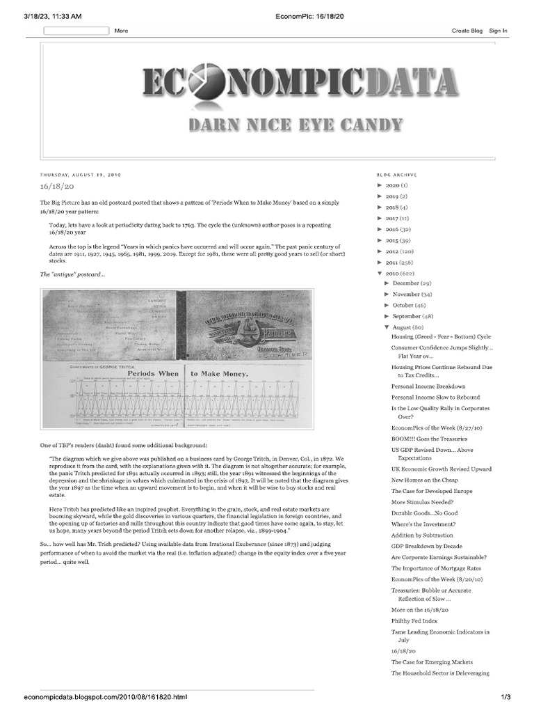 When To Make Money 1883 | PDF