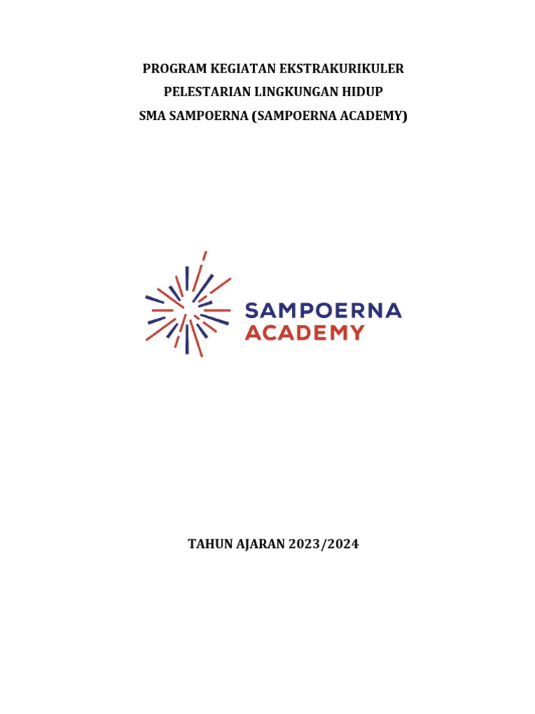 Program Ekstra PLH Sma Sasby GP | PDF