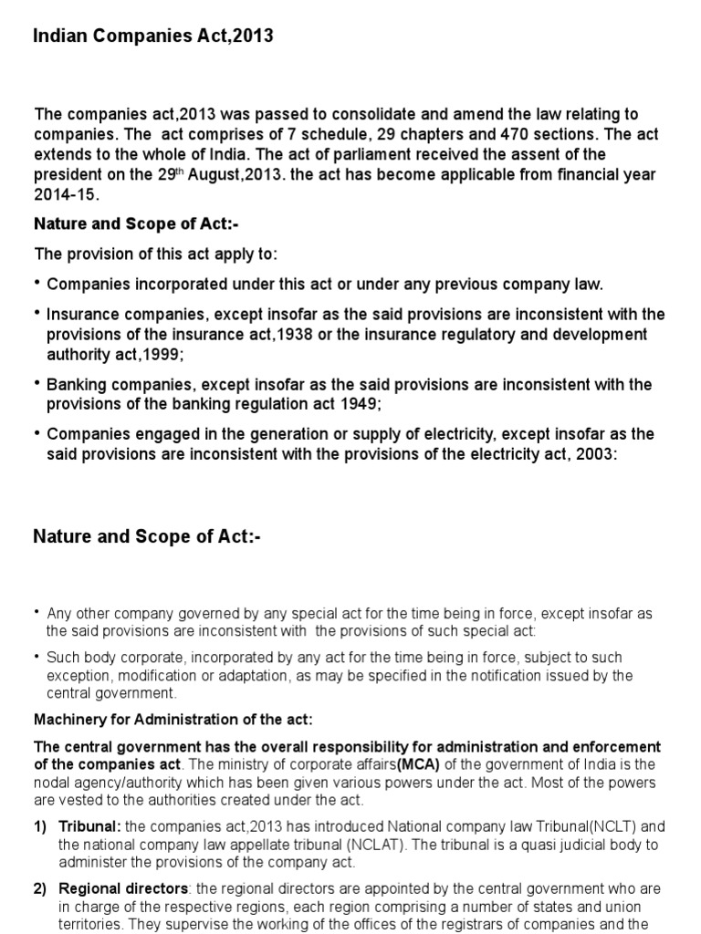 Company Meaning and Features | PDF | Partnership | Corporations