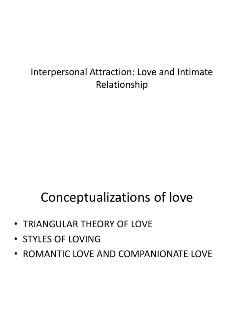 Theories of Love | PDF | Love | Human Sexuality