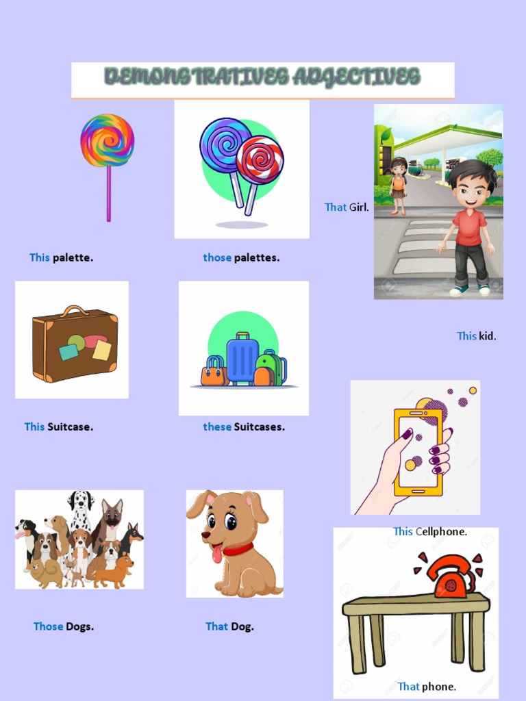 Demonstratives Adjectives | PDF