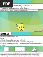 MATH 6 PPT Q3 - Nets of Solid Figures Day 3 | PDF | Shape | Geometric Objects