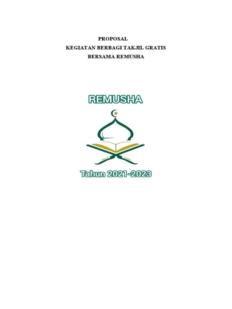 Proposal Remaja Masjid New | PDF