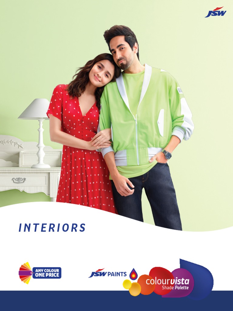 JSW Paints Interior Shade Card Guide | PDF | Paint